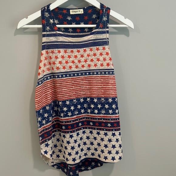 Ginger G | Tops | Stars And Stripes Tank | Poshmark